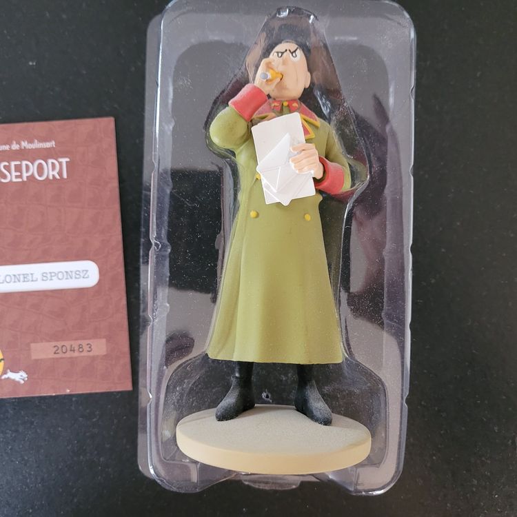 Livre Et Figurine Collection Tintin Le Colonel Sponsz (Neu (gemäss ...