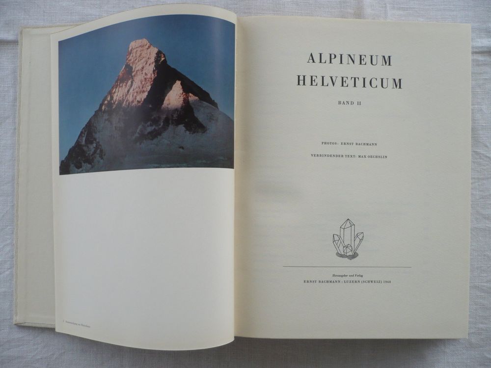 ALPINEUM HELVETICUM, 1948, E. Bachmann / M. Oechslin (2 Bd.) (Gebraucht ...