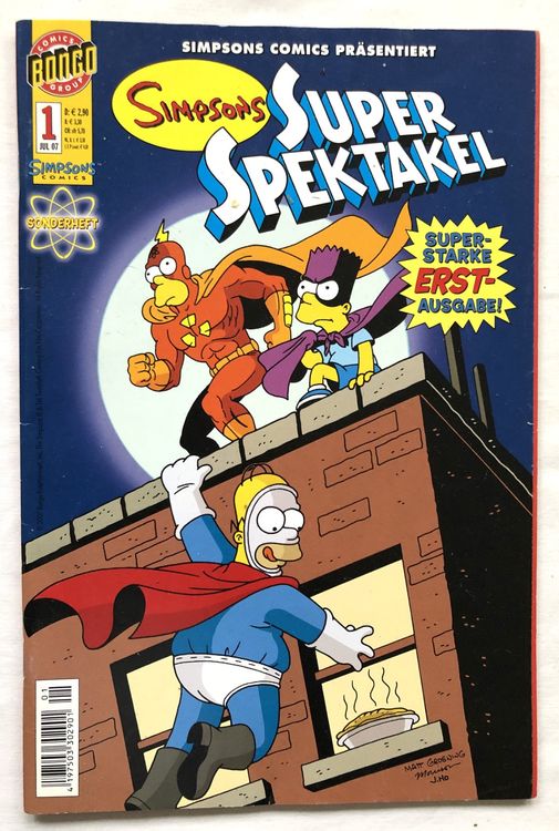 SIMPSONS SUPER SPEKTAKEL - Heft Nr.1/2007 (Gebraucht) in Schaffhausen für CHF 3.5 – mit ...