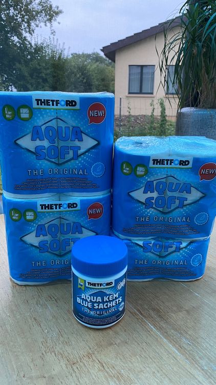 Thetford Aqua Kem Blue Sachets und Thetford Aqua Soft Papier (Neu und ...