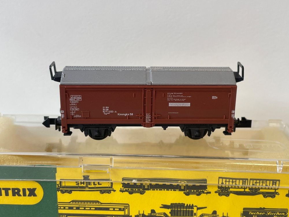 Minitrix 3530 Hubschiebedach und Schiebewandwagen (Gebraucht) in ...