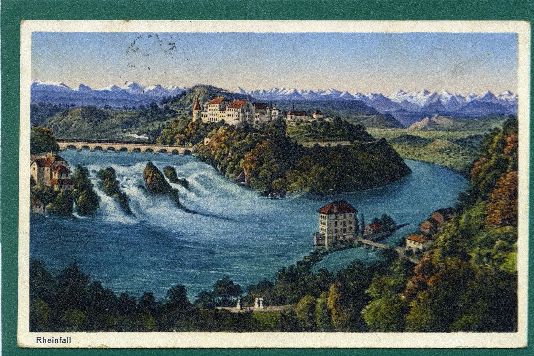 Rheinfall - Schloss Laufen und Schlössli Wörth, 1927 (Gebraucht) in Sargans für CHF 1 – mit ...