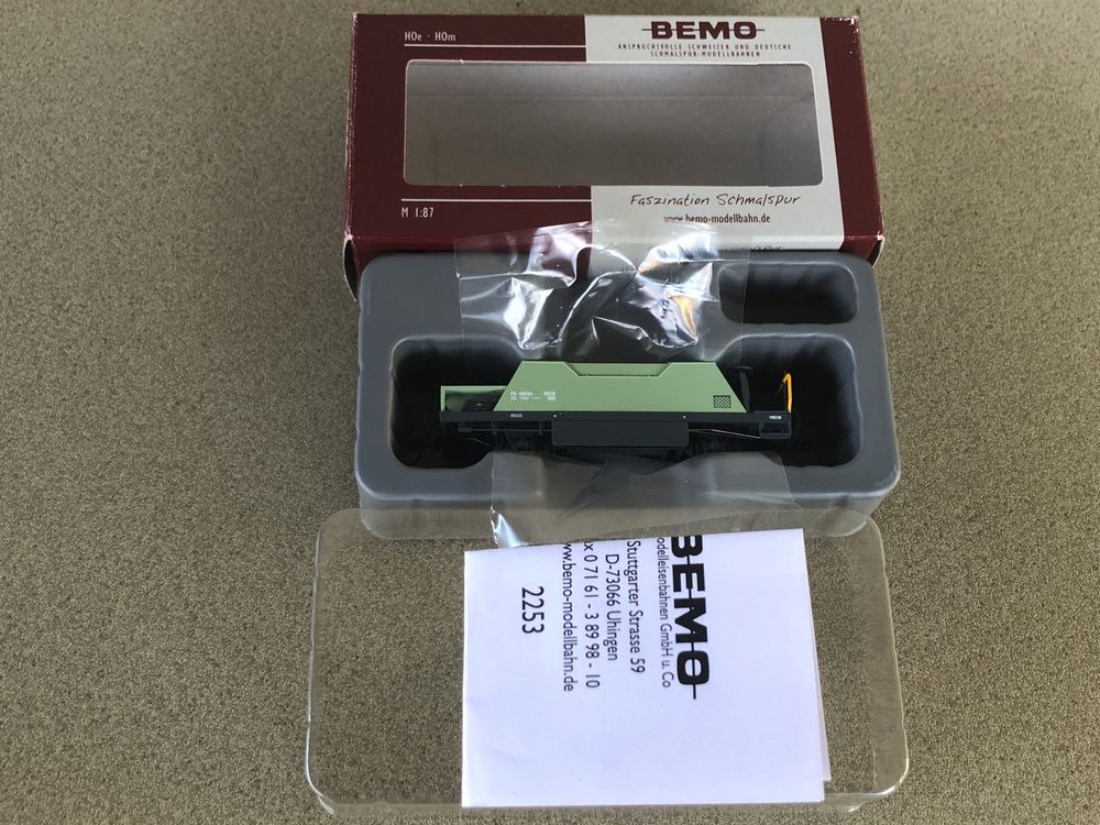 BEMO 2253 262 MGB Fd 4852 Schotterwagen blassgrün HOm (Gebraucht) in Echandens für CHF 64 – mit ...