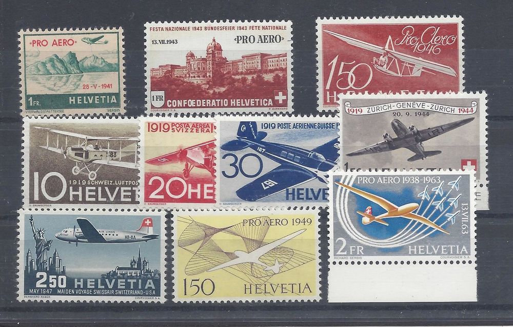 Lot postfrische Flugpost ** KP 215.- | Kaufen auf Ricardo