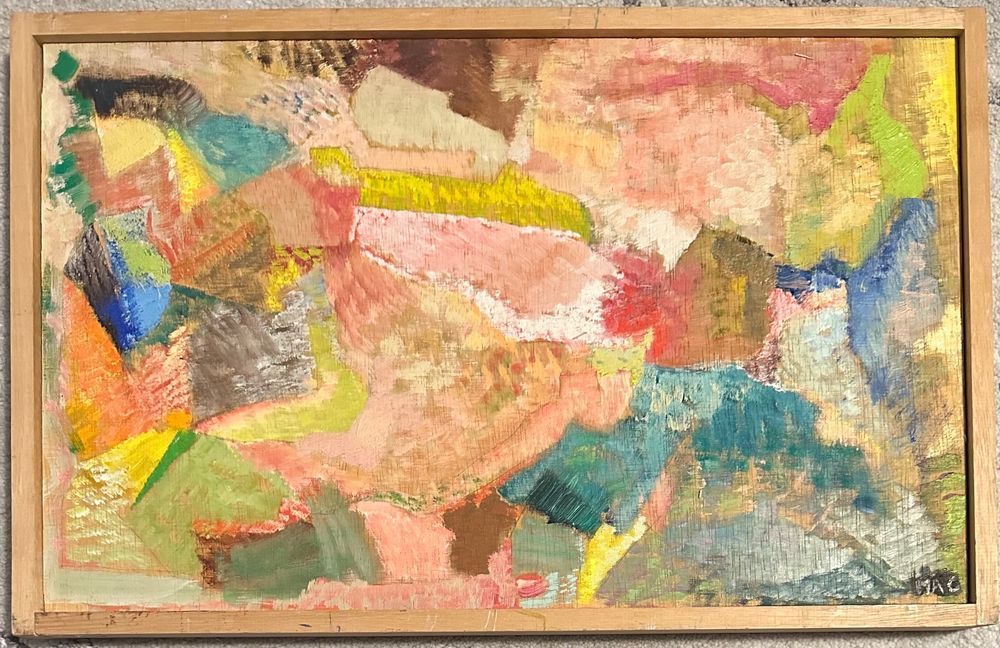 Abstrakte Moderne Gemälde Verso Unl.Sig | Kaufen auf Ricardo