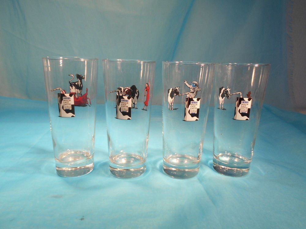 4 Gläser Milch Lait Latte 2.5dl (Neu (gemäss Beschreibung)) in Bellach ...