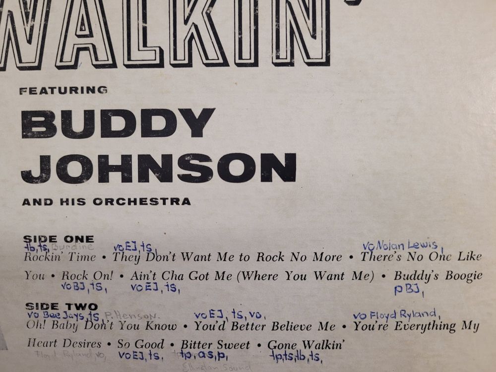 Buddy Johnson & His Orchestra – Walkin' VG* / VG+ (Gebraucht) in Lausen ...
