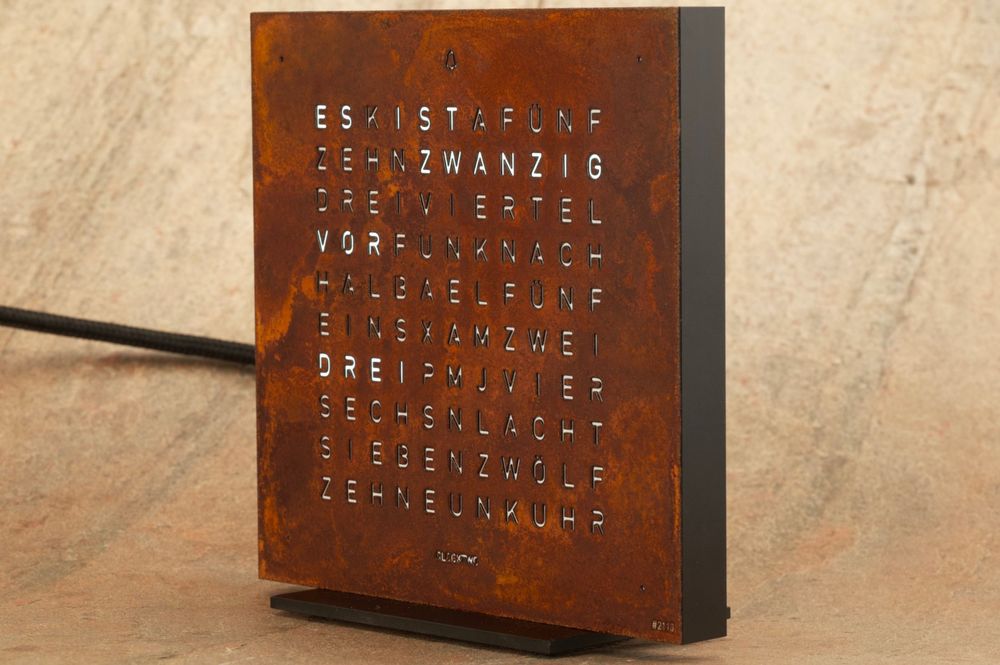 Qlocktwo Touch Rust Deutsch - Wortuhr - - ab 1.- CHF (Gebraucht) in ...