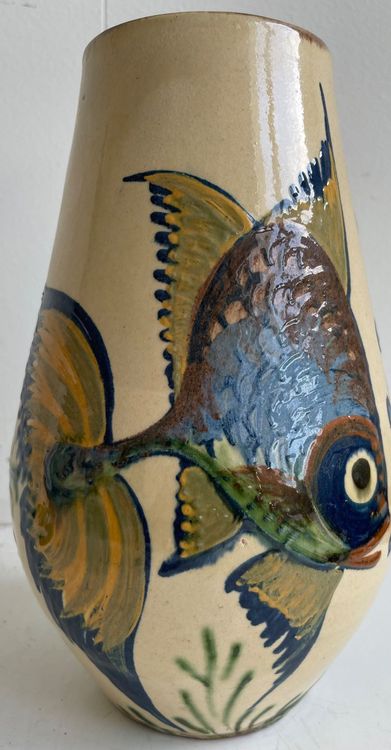 Künstler Keramik Vase unleserlich Signiert | Acheter sur Ricardo