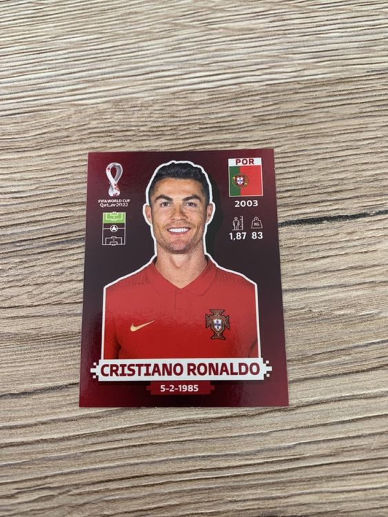 Cristiano Ronaldo Sticker Panini WM 2022 Qatar (Gebraucht) in Wetzikon ...