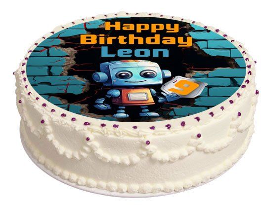 Tortenaufleger, Cake Topper, Roboter (Neu und originalverpackt) in ...
