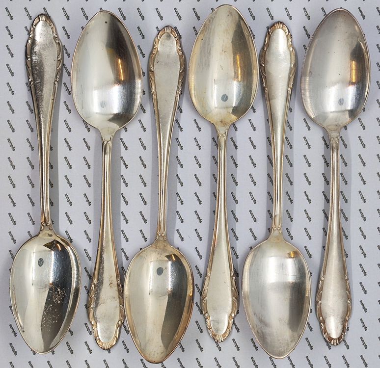 Wellner Salzburg, Tafelsilber, 6 Suppenlöffel versilbert 90 (Gebraucht ...