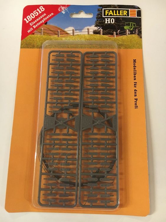 Faller H0 180518 Eisenzaun mit Betonpfosten (Neu und originalverpackt ...