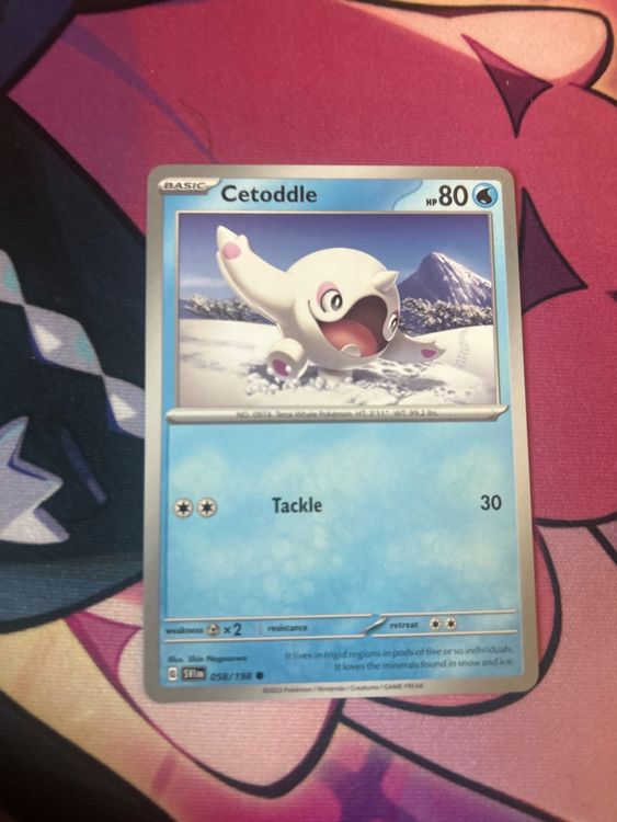Pokemon scarlet & violet cettodle Nr 058 year 2023 | Kaufen auf Ricardo