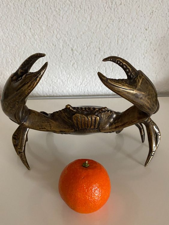 Bronze, Grosse Krabbe sehr detaillreich Nr. 5 (Neu (gemäss Beschreibung ...