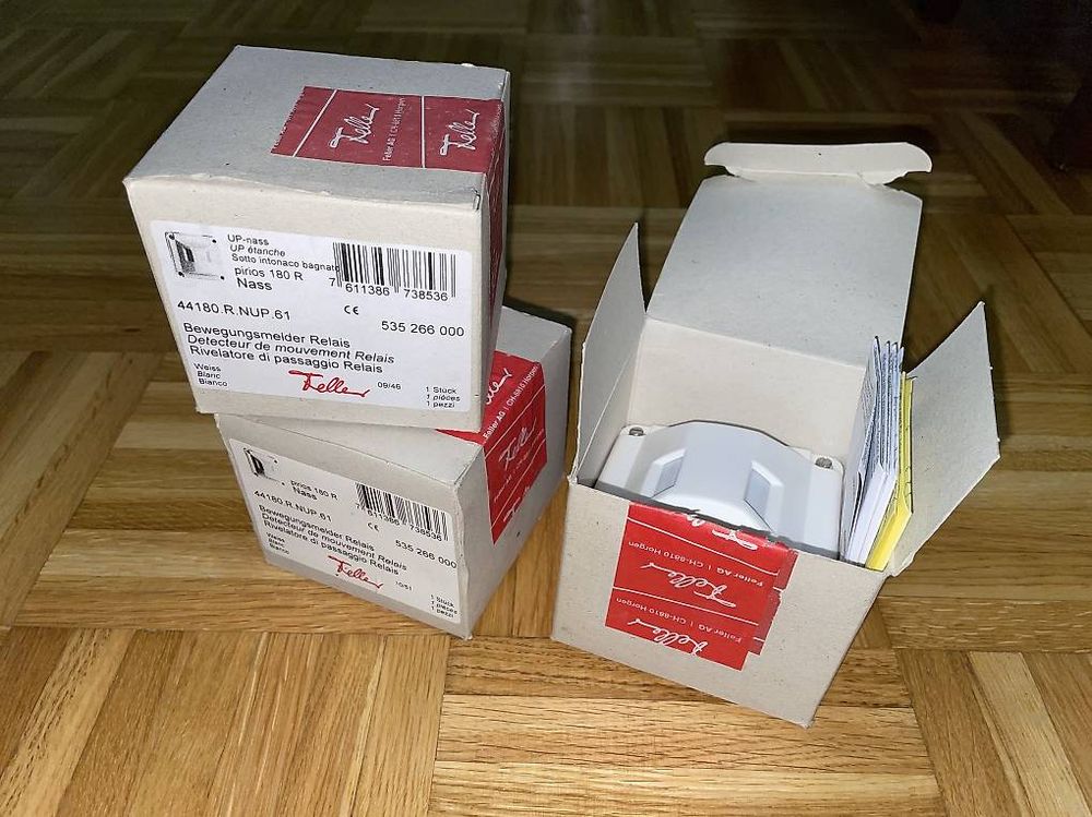 FELLER PIRIOS NUP Bewegungsmelder weiss (Neu und originalverpackt) in ...