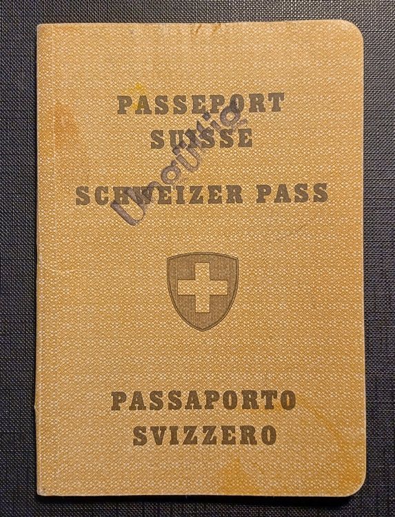 Alter SCHWEIZER PASS 1958 mit vielen Stempeln | Kaufen auf Ricardo