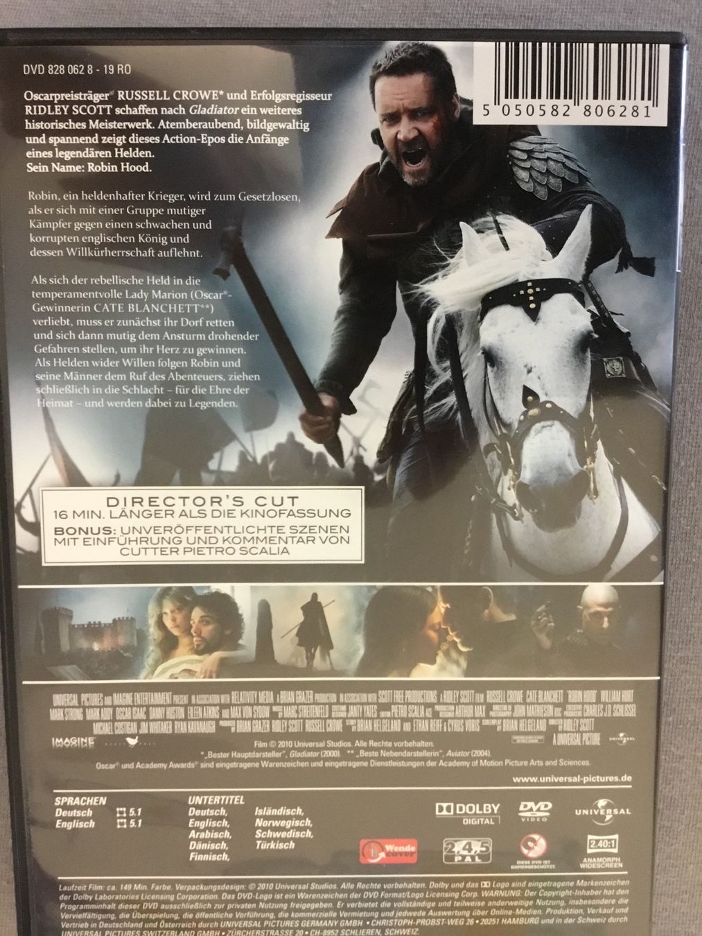 DVD Robin Hood Director's Cut mit Russell Crowe (Gebraucht) in ...