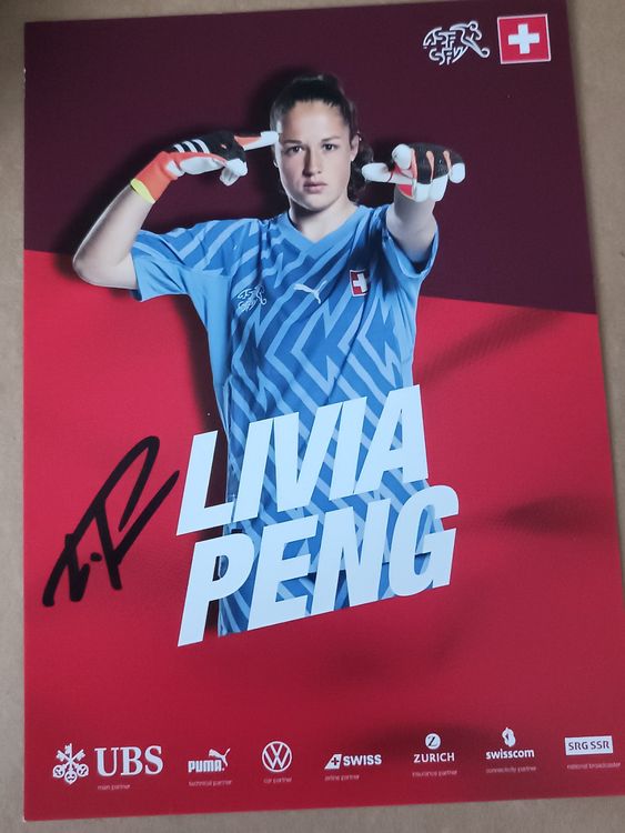 Livia Peng - handsig. SFV Autogrammkarte ⚽🇨🇭 (Gebraucht) in Menziken ...