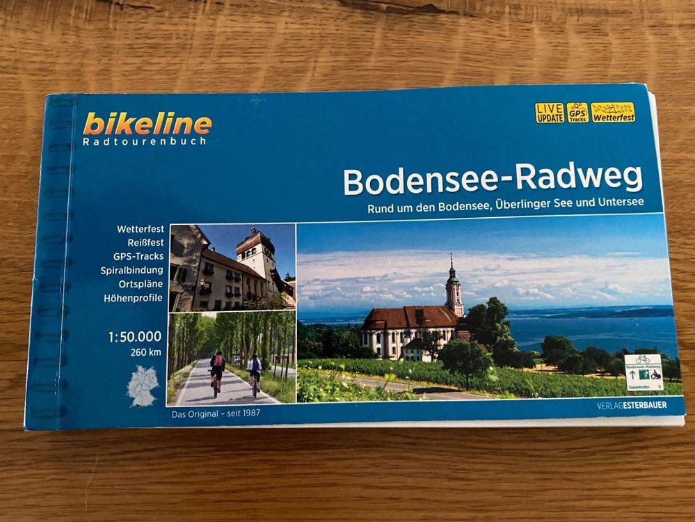 Bodensee-Radweg 1:50'000 - bikeline Radtourenbuch Bodensee | Kaufen auf Ricardo