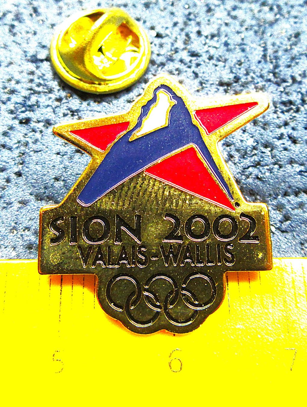 OLMPIA PIN SION 2002 VALAIS SUISSE GOLDIG GEPRÄGT (Gebraucht) in ...