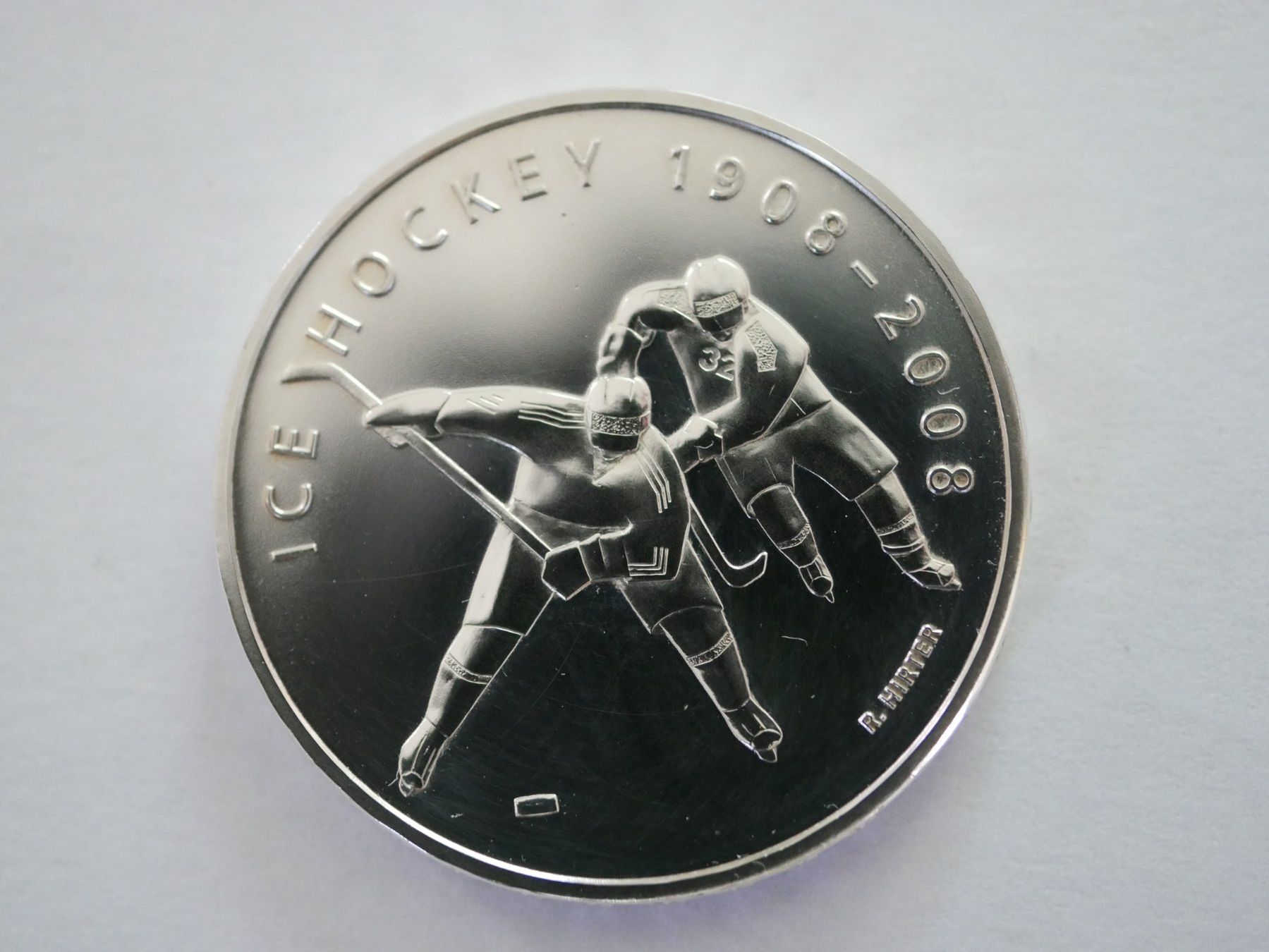 20 Franken Gedenkmünze 2008 Ice Hockey ***TOP*** (Neuf (Voir ...