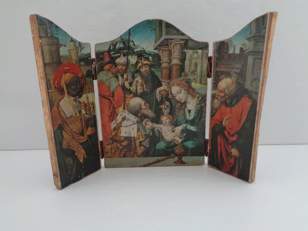 Neuzeitliche Holz Reise-Ikone Triptychon - Maria mit Kind (Gebraucht) in Chur für CHF 65 – mit ...