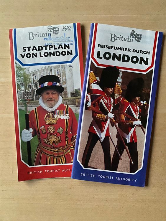 Alter Stadtplan und kleiner Führer von London (1989) (Gebraucht) in ...