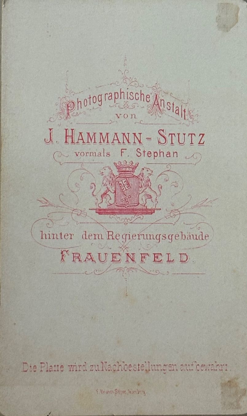 CDV J. Hartmann-Stutz, Frauenfeld - Hans Zoller, Porträt (Gebraucht) in Frauenfeld für CHF 3.8 ...