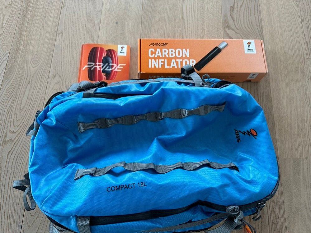 ABS P.Ride 18L Lawinenrucksack mit Carbon Patrone (Gebraucht) in ...