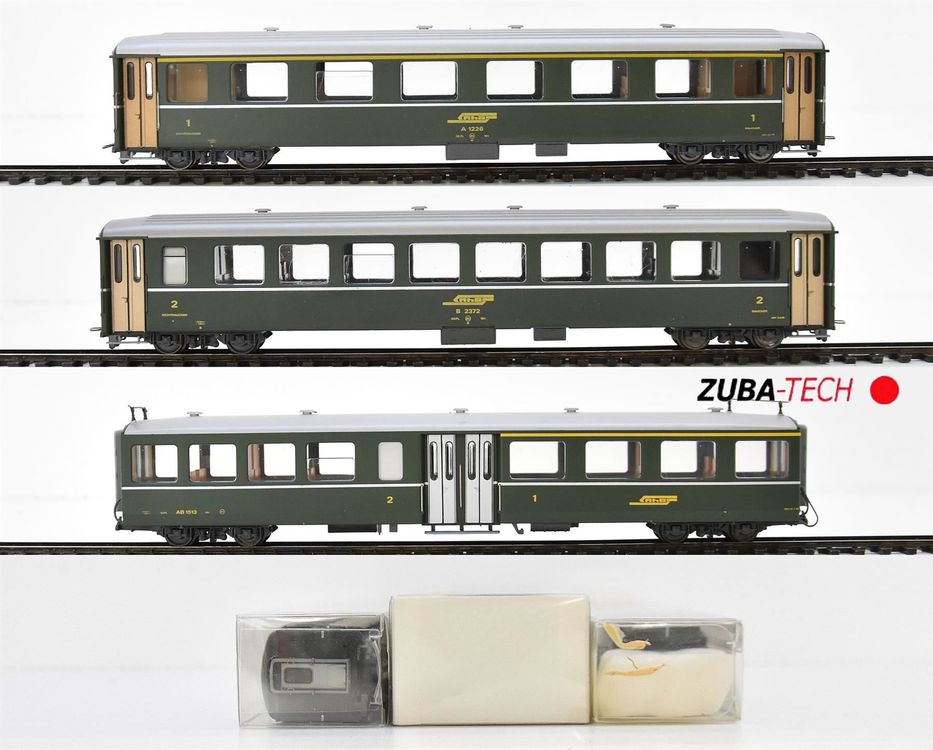 Bemo 3x Personenwagen der RhB H0m GS (Gebraucht) in St. Gallen für CHF 54 – mit Lieferung auf ...