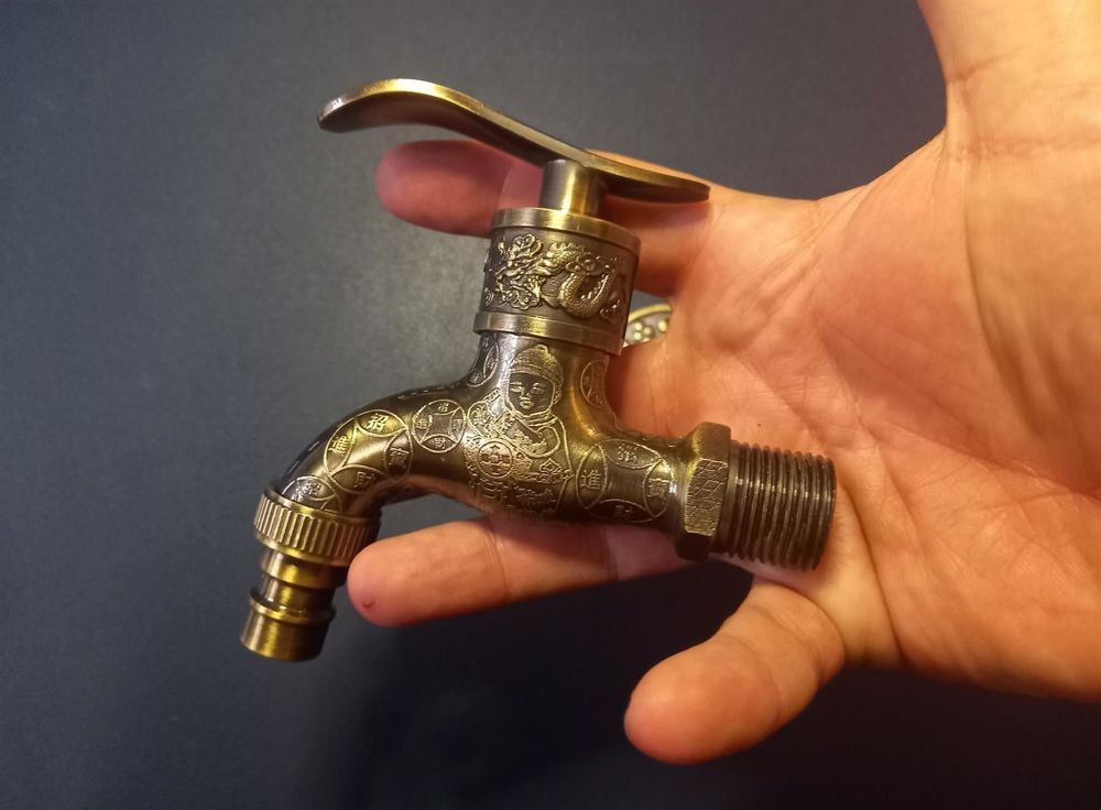 Wasserhahn Retro-Stil bronzefarben - Robinet sculpté rétro | Acheter sur Ricardo