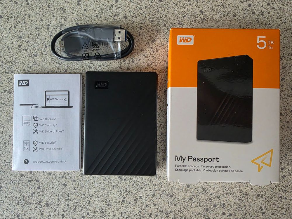 Externe 2,5“ Harddisk 5 Terabyte USB 3 - Western Digital (Gebraucht) in ...
