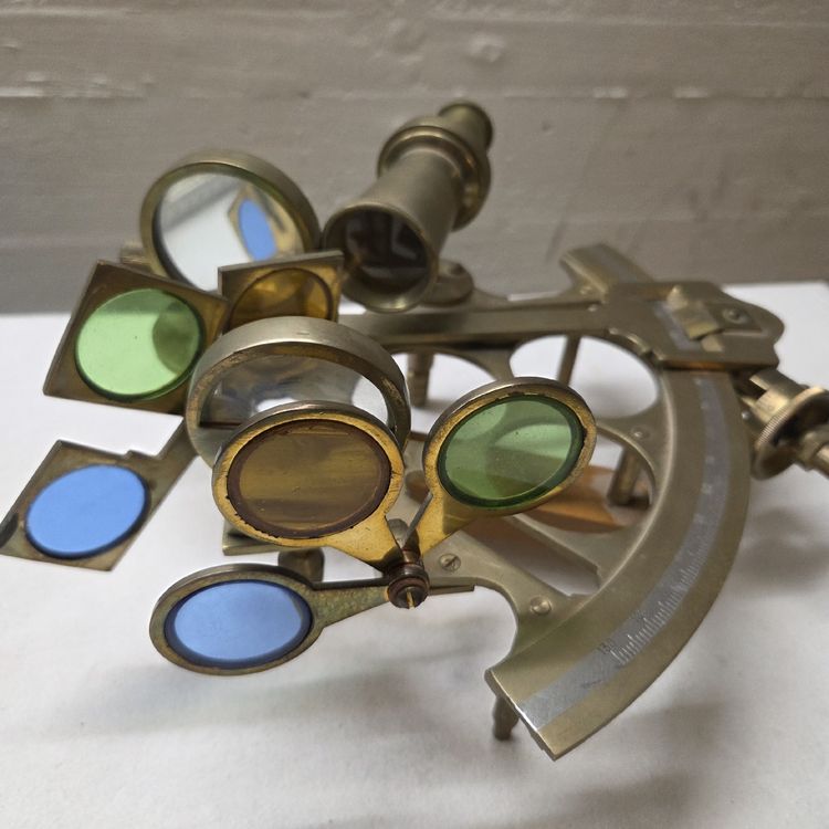 Antikes Sextant aus Messing, maritimes Sammlerstück.. (Gebraucht) in ...