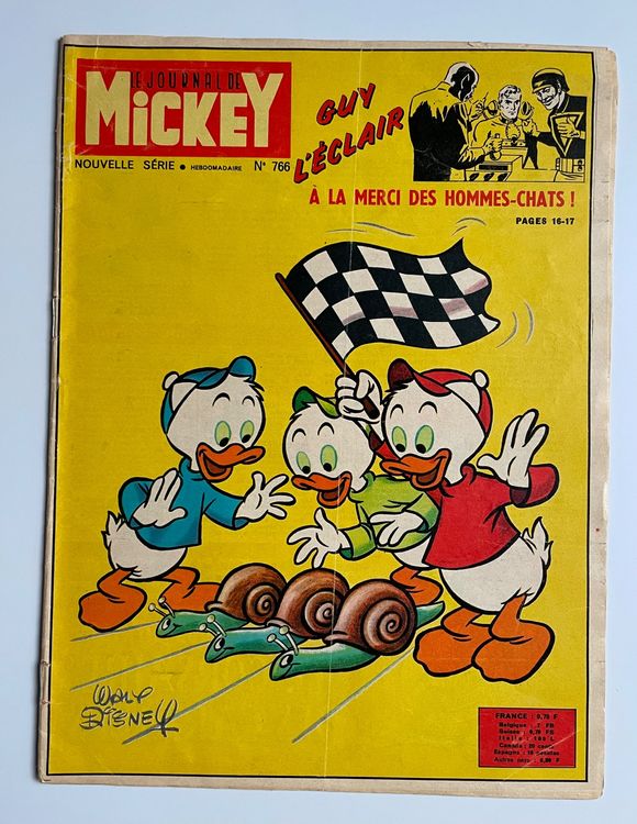 Micky Maus Comic: Le Journal de Mickey No 766 von 1967 (Gebraucht) in ...