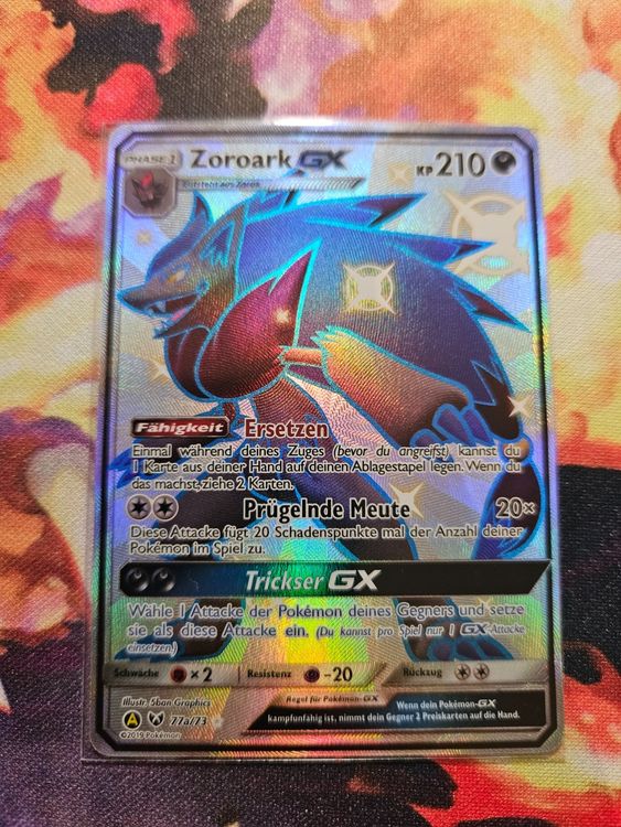Pokemon - Zoroark GX - Shiny - 77a/73 - DE (Gebraucht) in Jonen für CHF ...