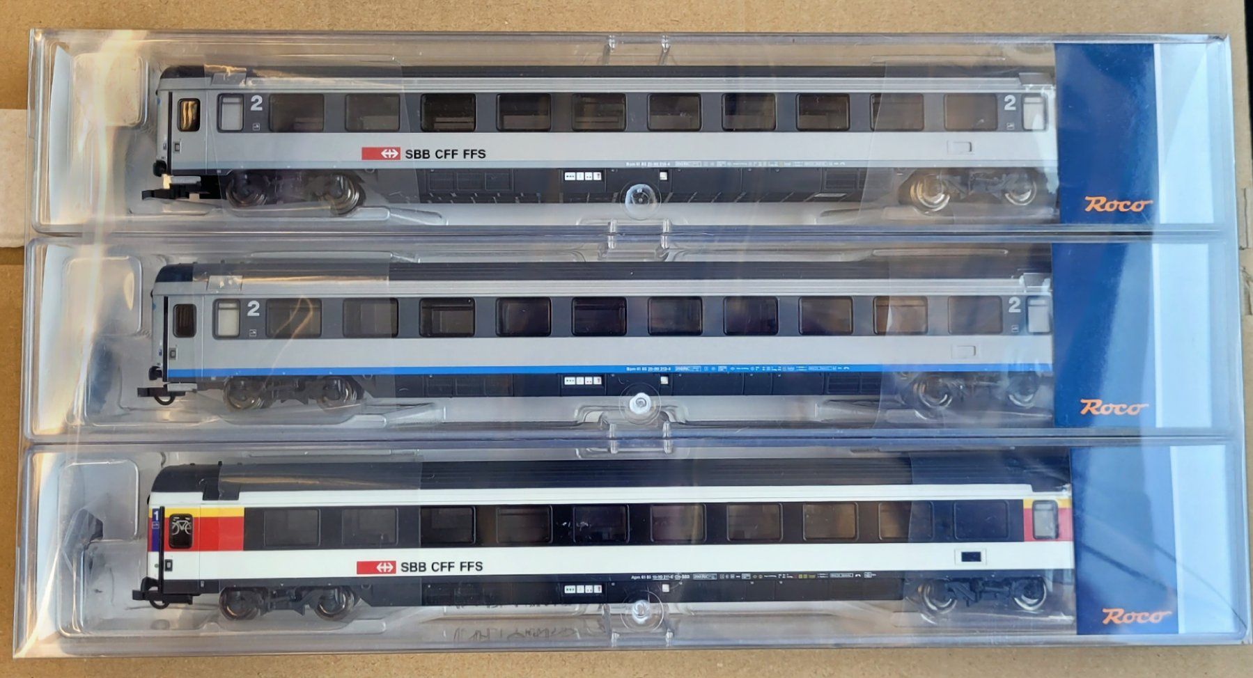 Roco 74022 SBB Set 2 des EC 6/7 Apm + 2x Bpm DC (Neu und ...