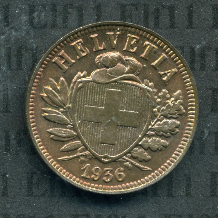CHF___0.02 1936 stgl 2 Rappen (Neu (gemäss Beschreibung)) in Widnau für CHF 39 – mit Lieferung ...