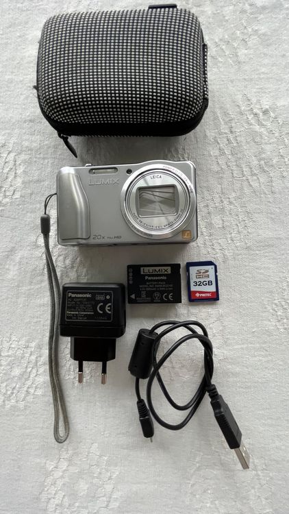 Panasonic Lumix TZ31, 14MP, 20xZoom, 3D, GPS, FullHD, Silber (Gebraucht ...