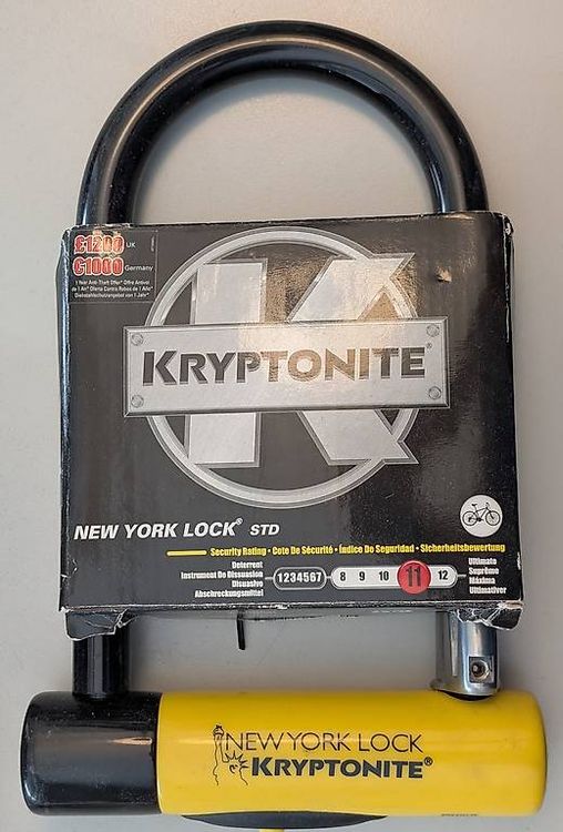 Kryptonite New York Lock Bügelschloss (Neu und originalverpackt) in ...