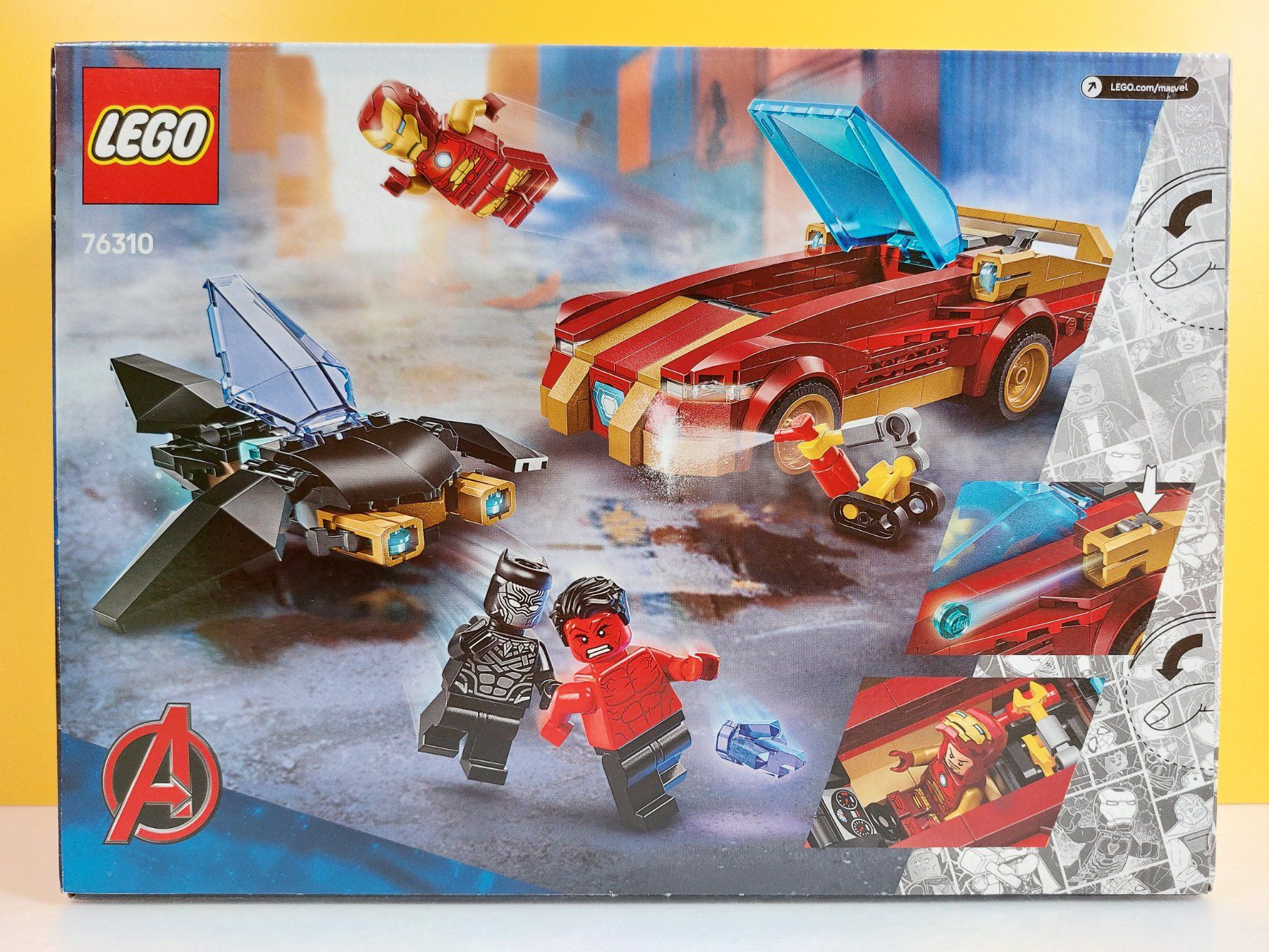 LEGO Marvel 76310 Iron Man Auto Black Panther - Red Hulk NEU (Neu und ...