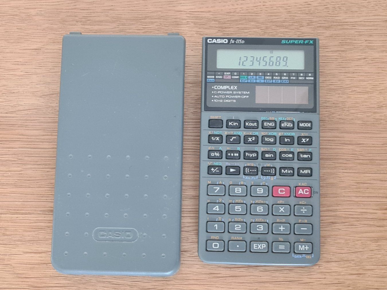 Vintage Casio fx-115D Super-FX Taschenrechner mit Hülle (Gebraucht) in ...