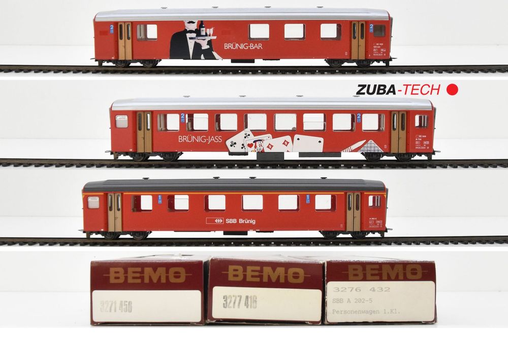 Bemo 3x EW III Personenwagen der SBB Brüning, H0m GS mit OVP (Gebraucht) in St. Gallen für CHF ...