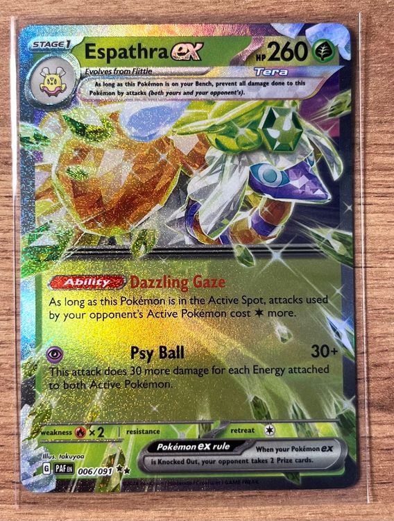 Espathra ex TERA Pokemon Paldean Fates PAF 6/91 (Gebraucht) in ...
