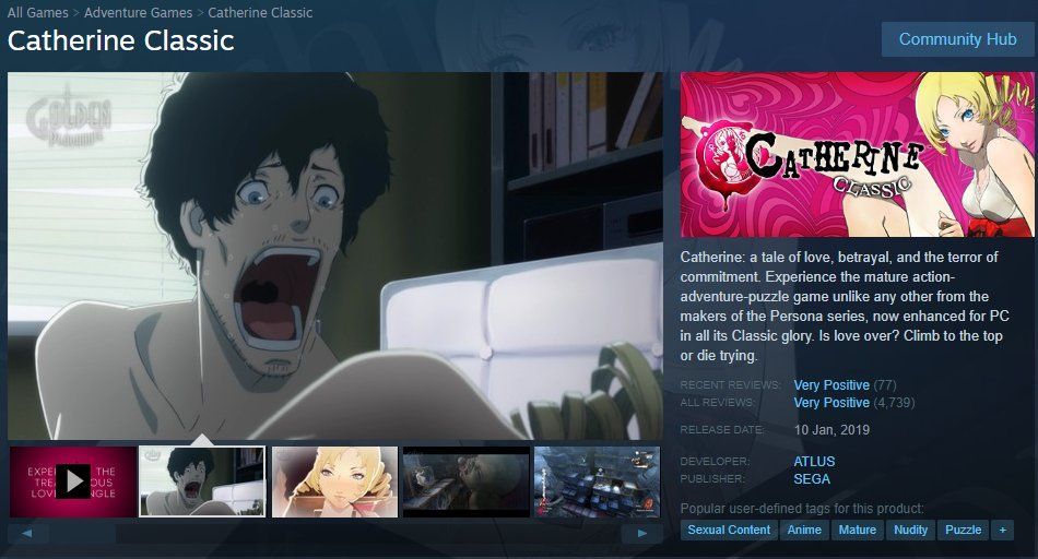 Catherine Classic - PC Steam Key (Neuf avec emballage d'origine) à ...