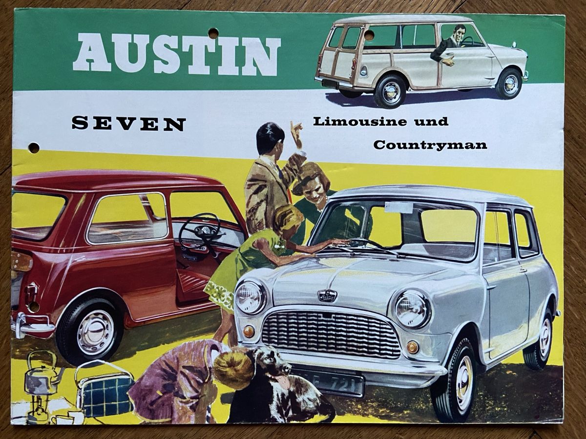 AUSTIN MINI SEVEN Limousine & Countryman Prospekt BMC dt. (Gebraucht ...