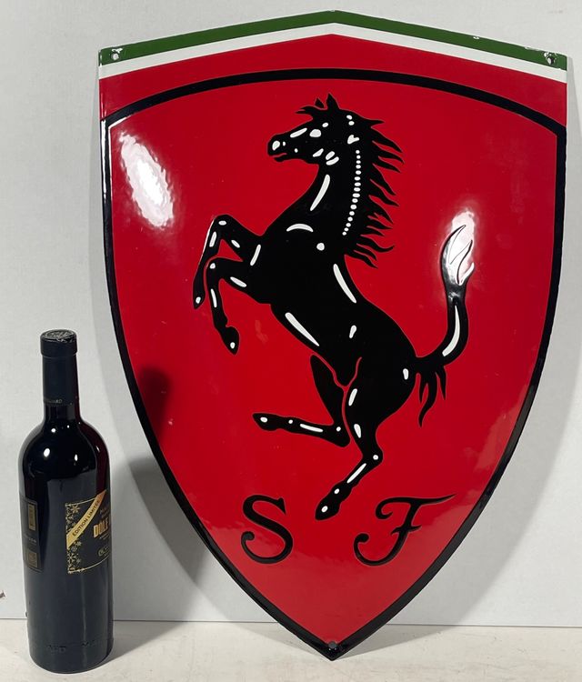 Grosse Ferrari Email Schild | Kaufen auf Ricardo