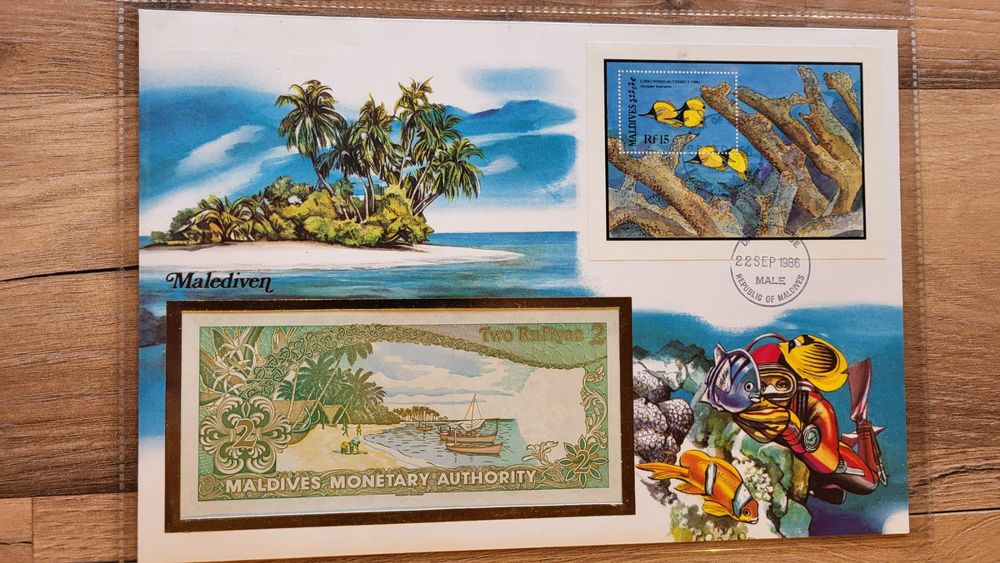 Banknotenbrief Malediven (Neu und originalverpackt) in Vilters für CHF 3.5 – mit Lieferung auf ...
