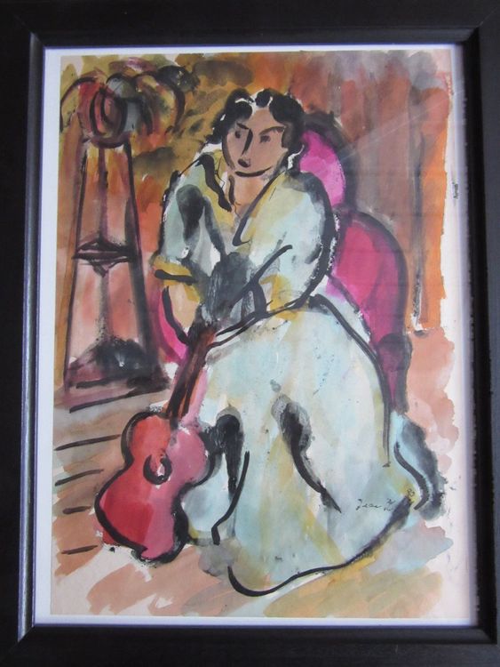 JEAN HASLER AQUARELL SIGNIERT DAT. MIT NEUWERTIGEM RAHMEN (Gebraucht ...