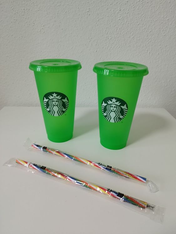 2x Starbucks Reusable Cup GREEN | Kaufen auf Ricardo